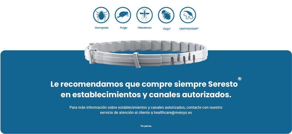 Seresto® collar antiparasitario para perros y gato
