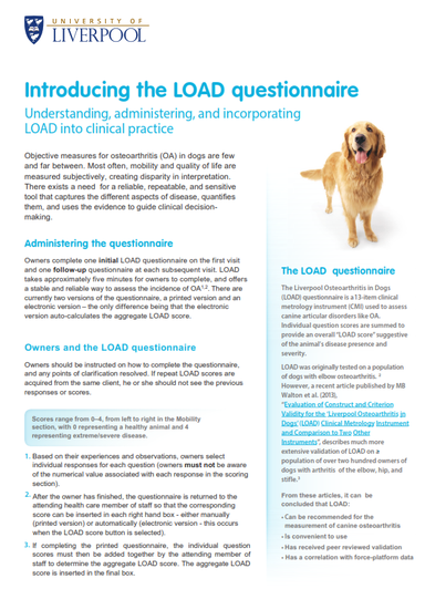 The LOAD Questionnaire | myElanco Australia