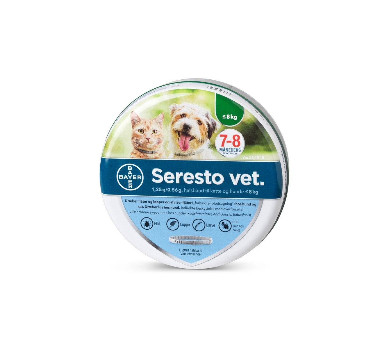Seresto vet. til kat, beskytter I op til 8 måneder