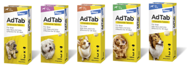 Adtab per Cani | Compresse antiparassitarie masticabili