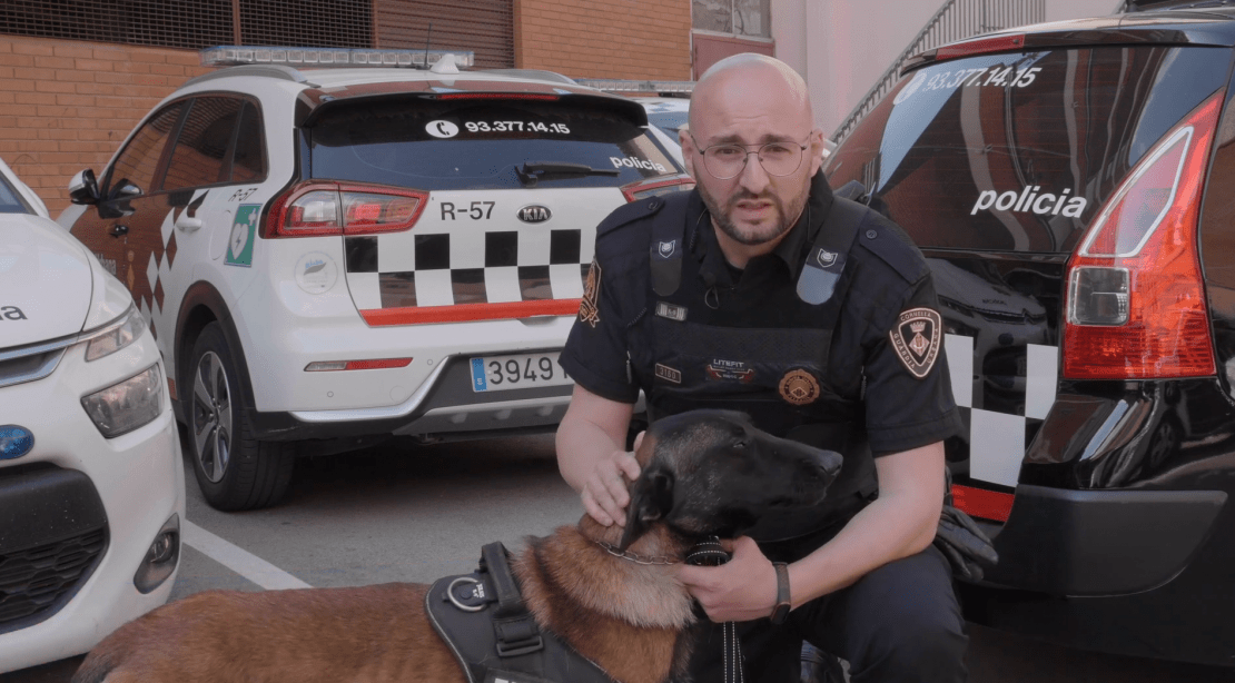 Unidad canina de la Guardia Urbana de Cornellà