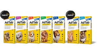 AdTab® comprimido masticable antiparasitario para perros y gatos