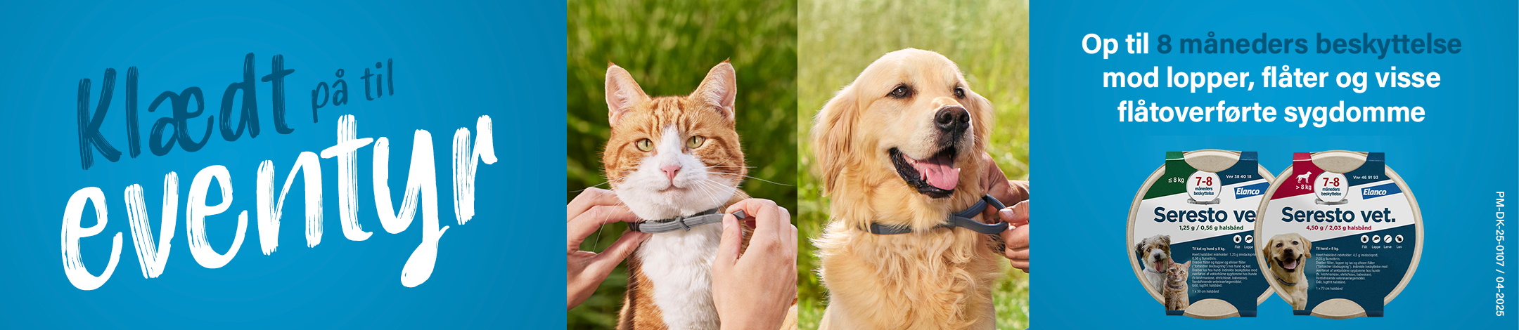 Seresto vet. loppe- og flåthalsbånd