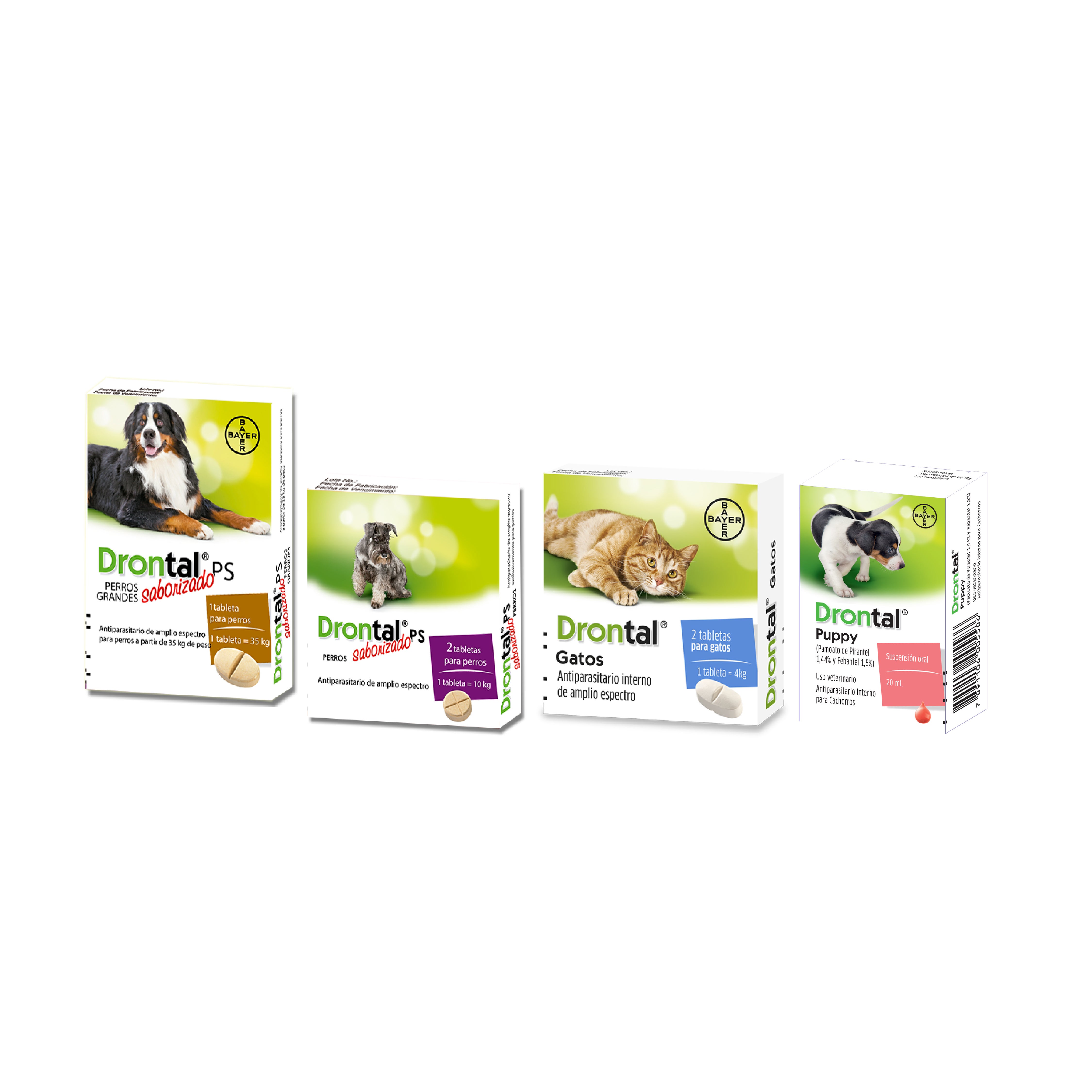 Drontal® – Pastillas desparasitante interno para perro y gato.