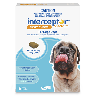 Interceptor™ Spectrum for Dogs — Safely Protects Against Dangerous Worms