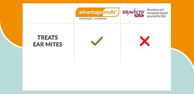 Compare Advantage Multi® for Cats (imidacloprid+moxidectin)